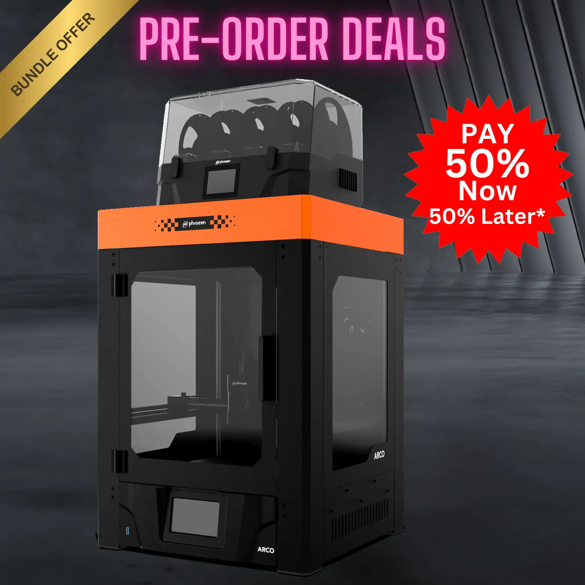 Phrozen ARCO FDM 3D Printer Bundle – 3D Cast