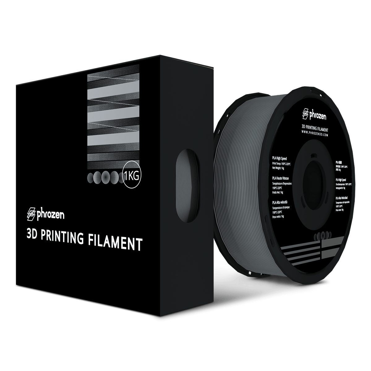 Phrozen High Speed PLA 1kg Gray - FDM 3D Printing Filament I 3D Cast